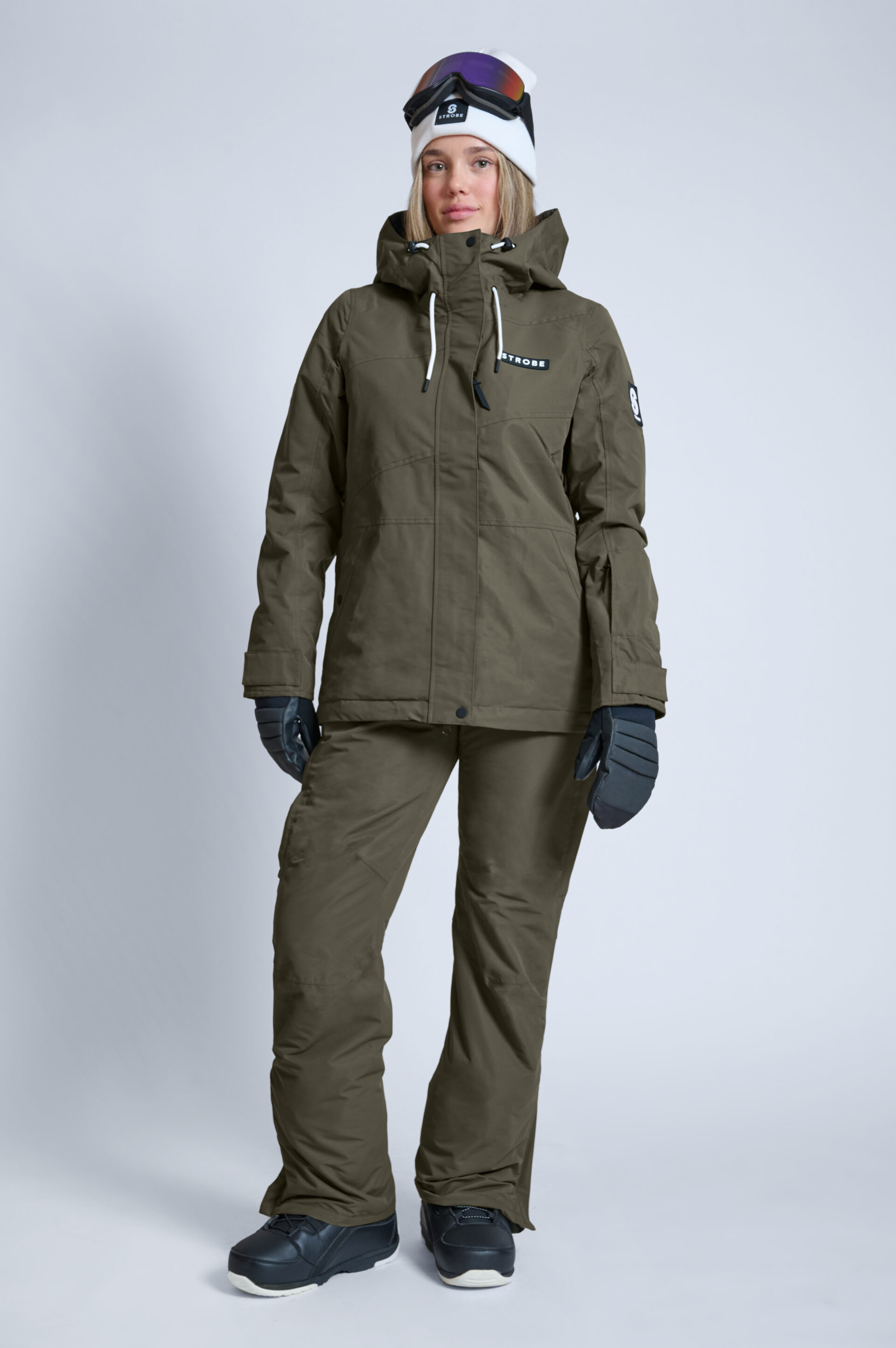 Aura Ski Jacket Olive Green - Women's - Strobe