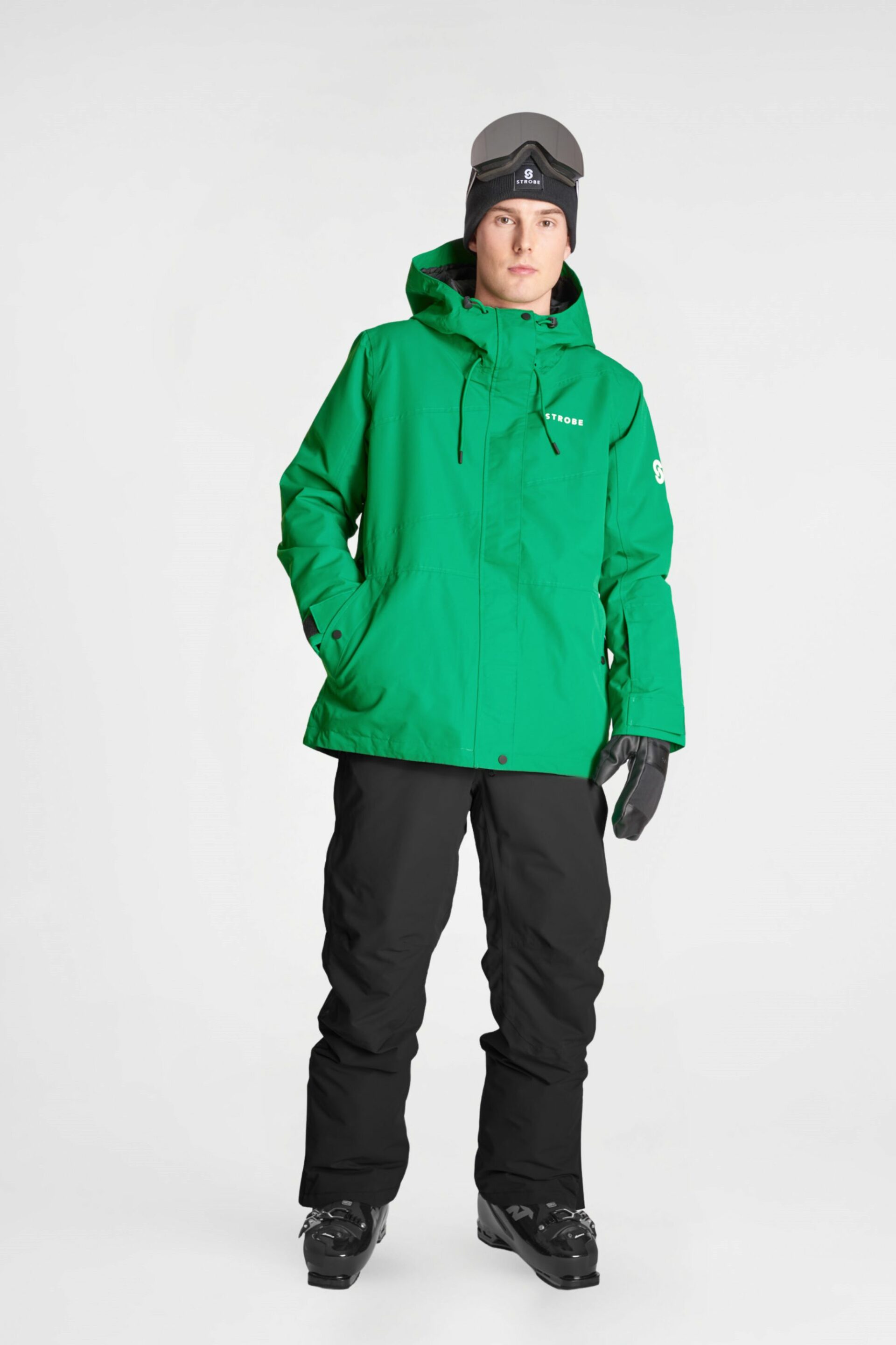 Aura Ski Jacket Kelly Green - Men's - Strobe