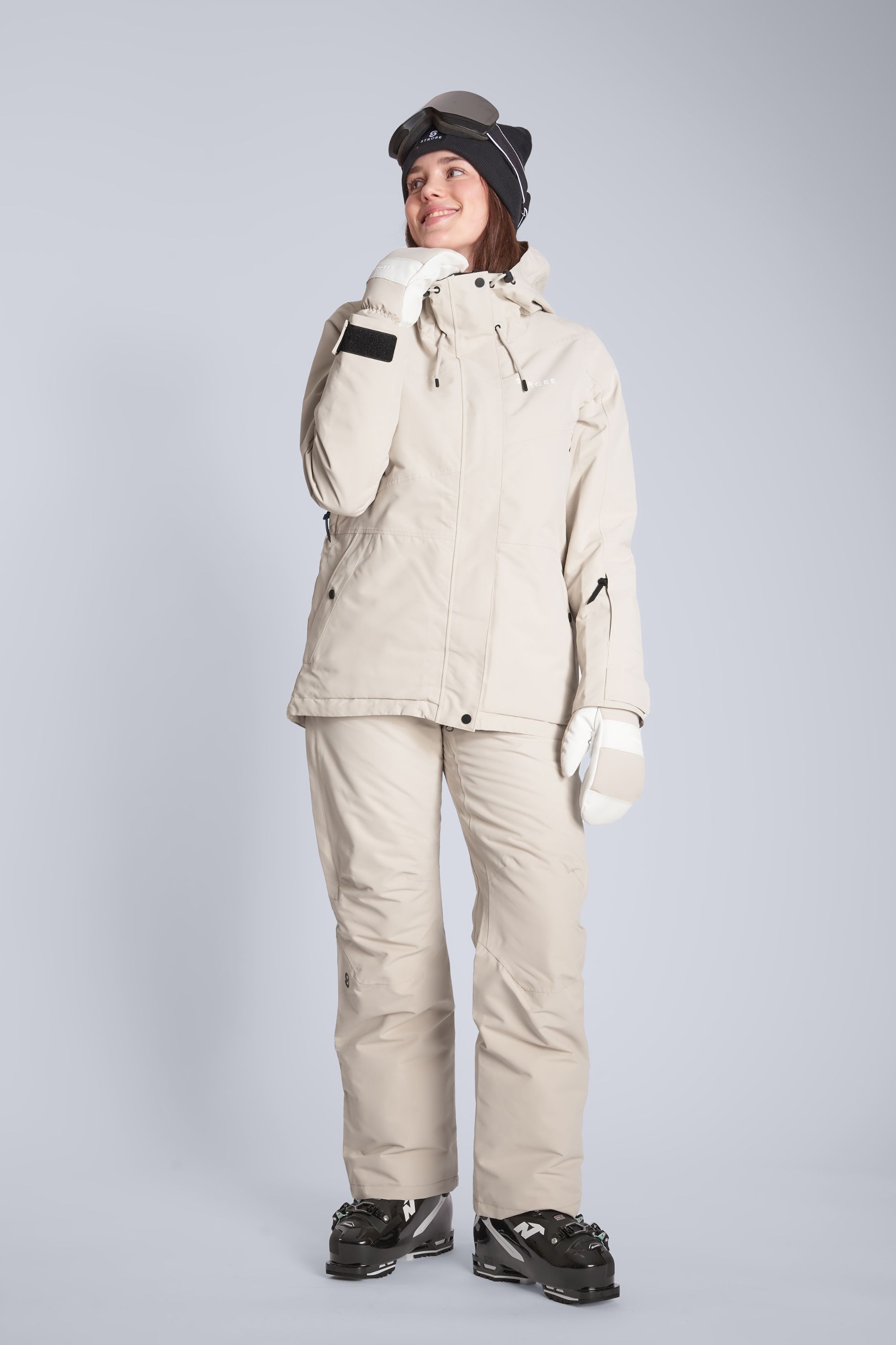 Aura Ski Jacket Lt Beige - Women's - Strobe