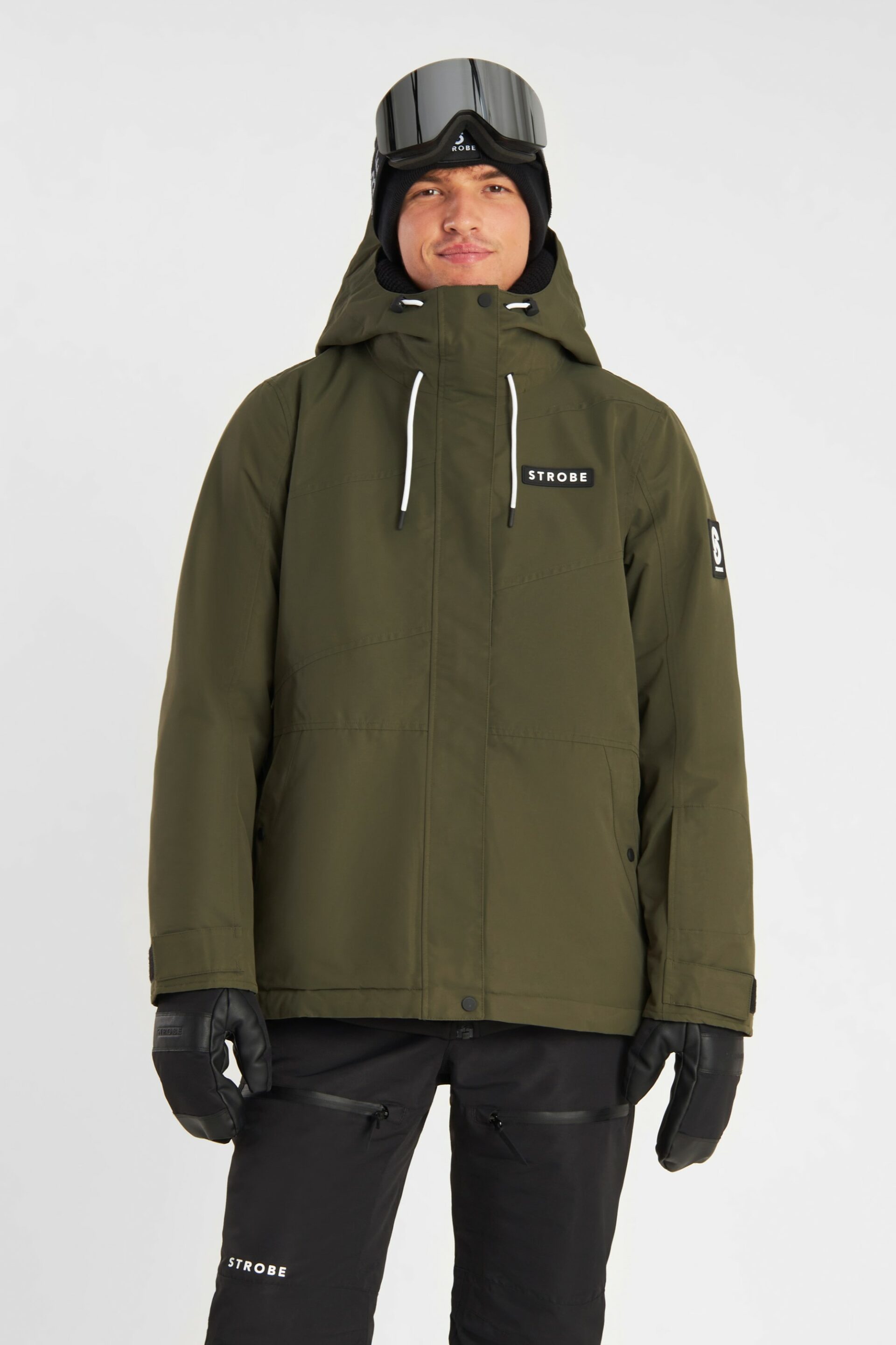 Aura Ski Jacket Olive Green - Men's - Strobe